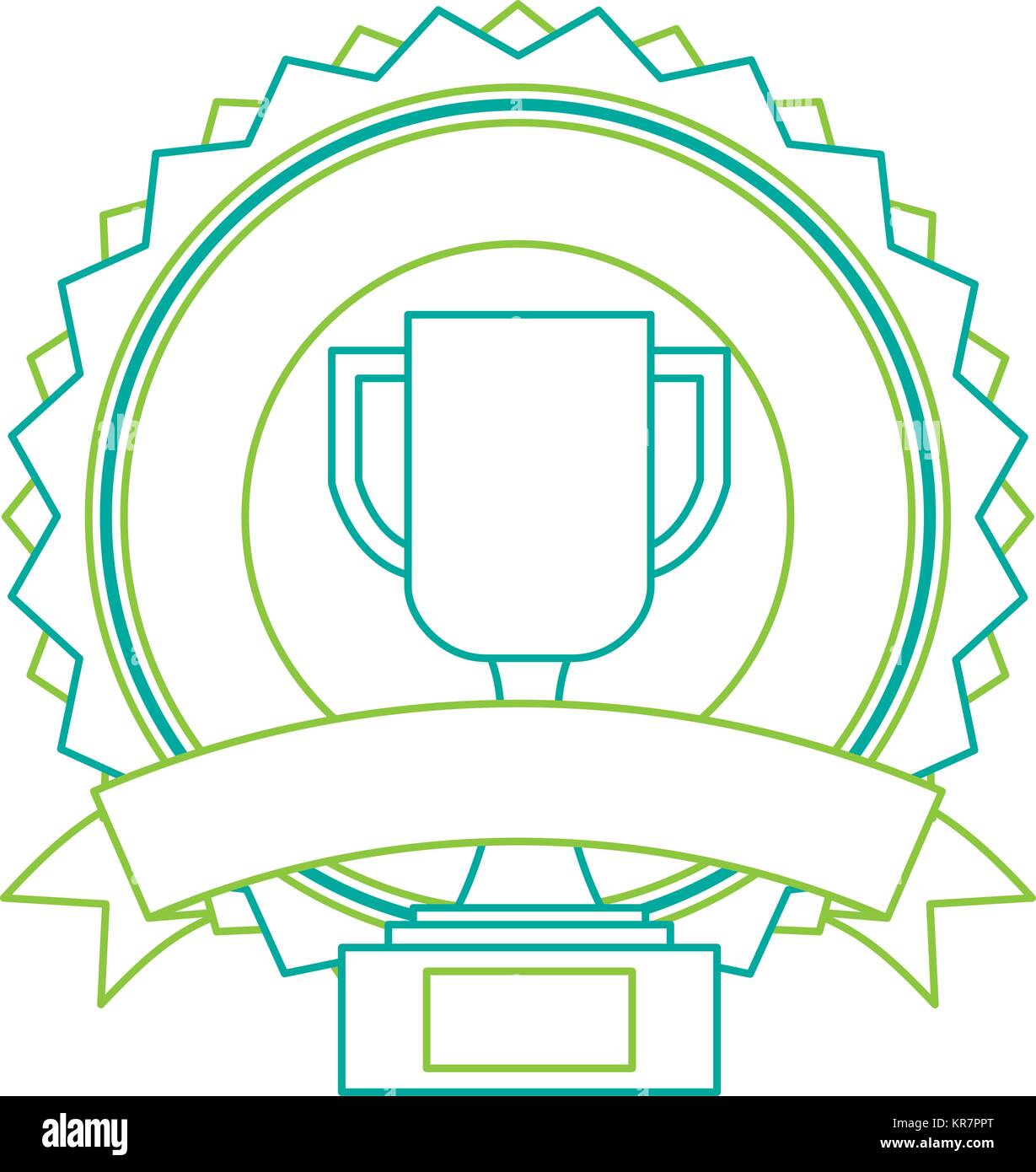 trophy cup winner emblem Stock Vector Image & Art - Alamy