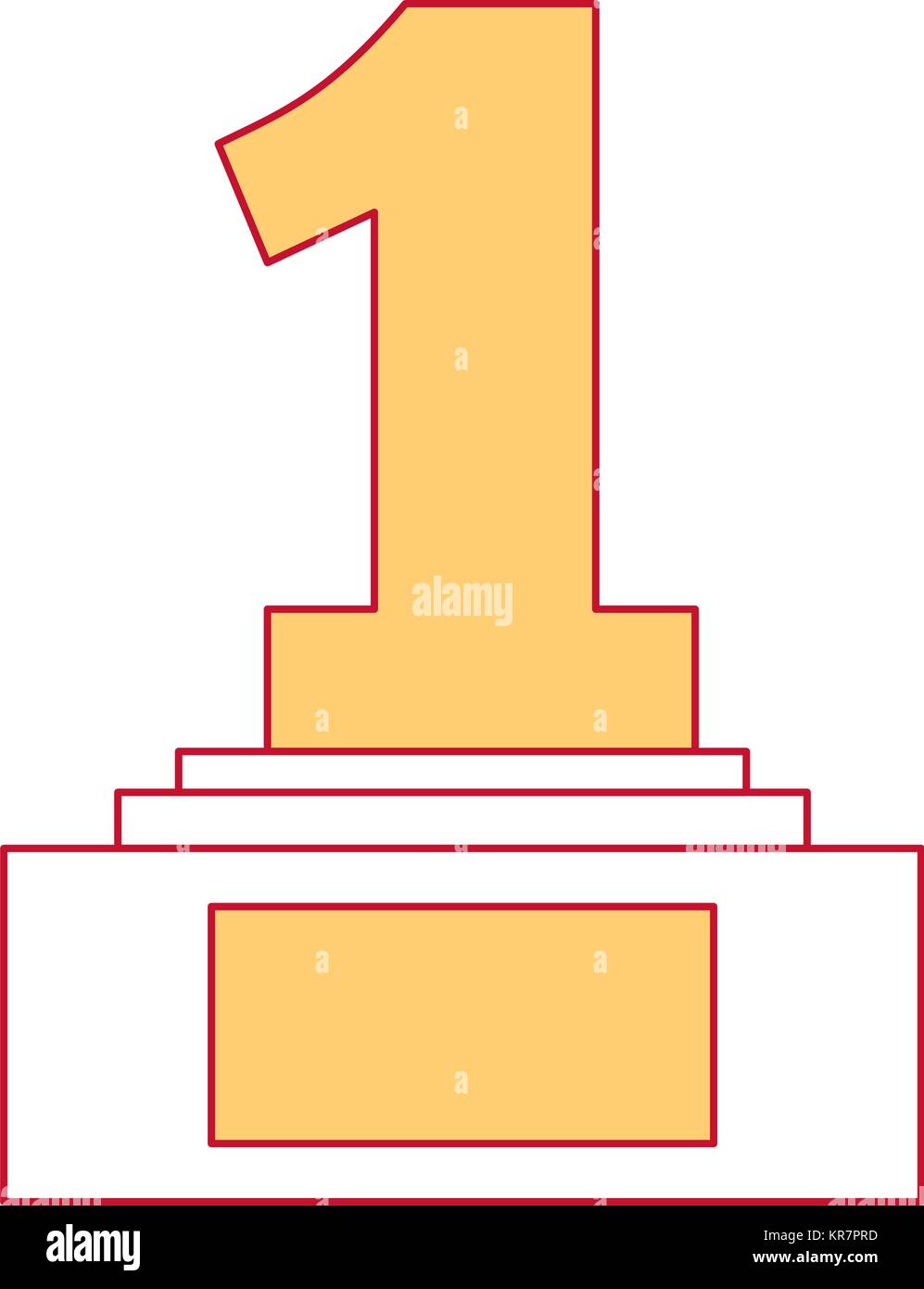 number one trophy award Stock Vector Image & Art - Alamy