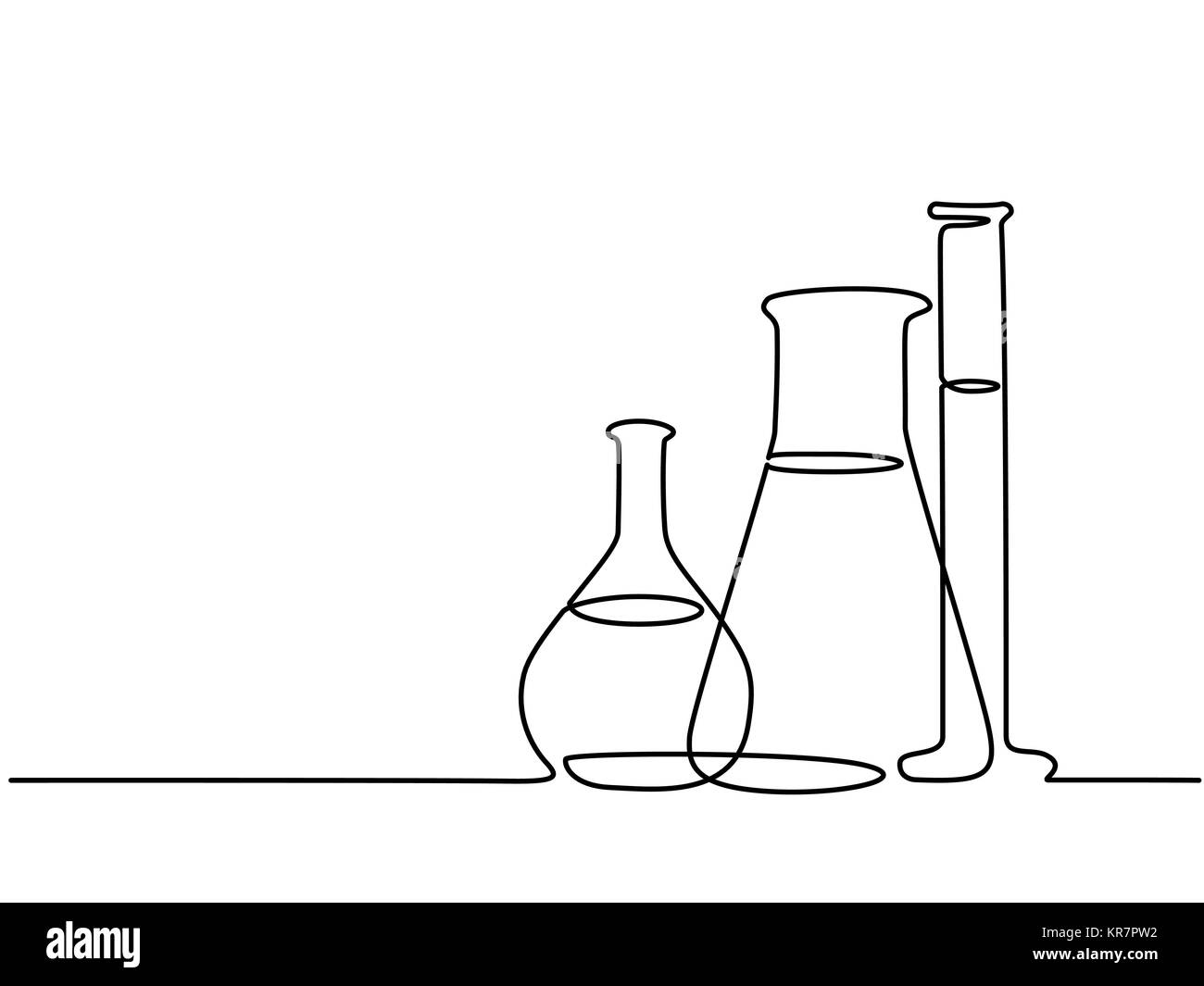 Lab equipment line drawing hi-res stock photography and images - Alamy