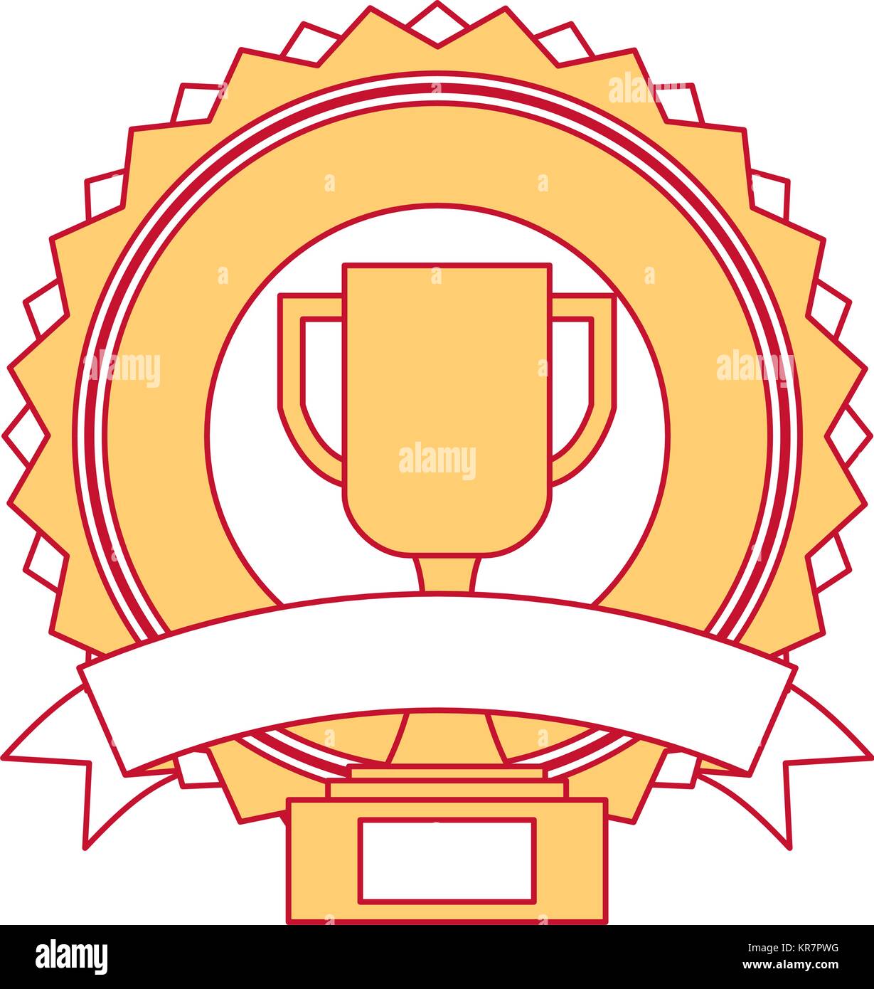trophy cup winner emblem Stock Vector Image & Art - Alamy