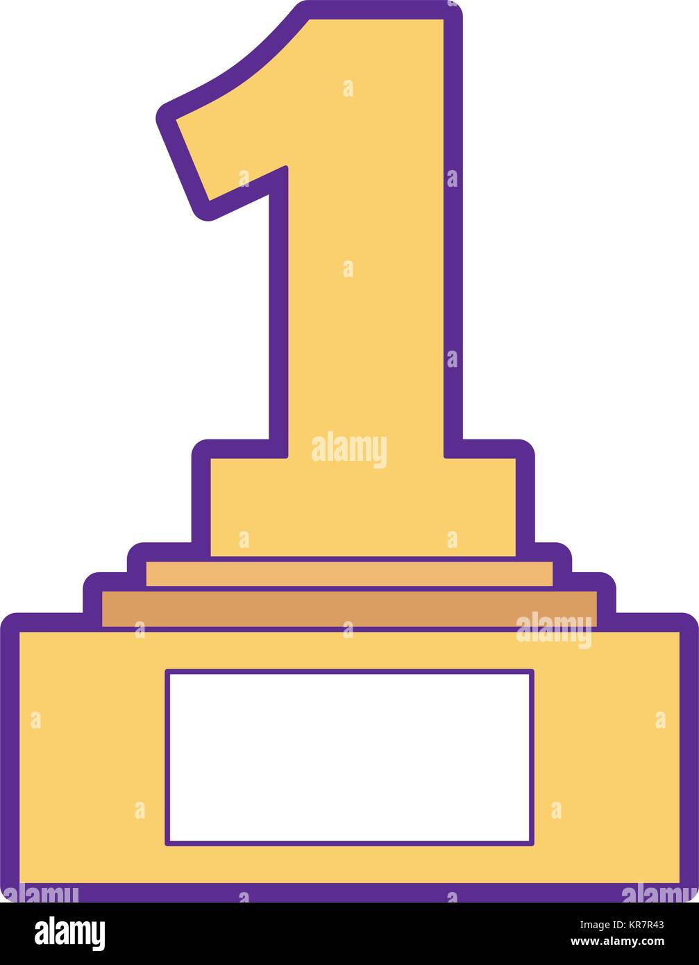 number one trophy award Stock Vector Image & Art - Alamy