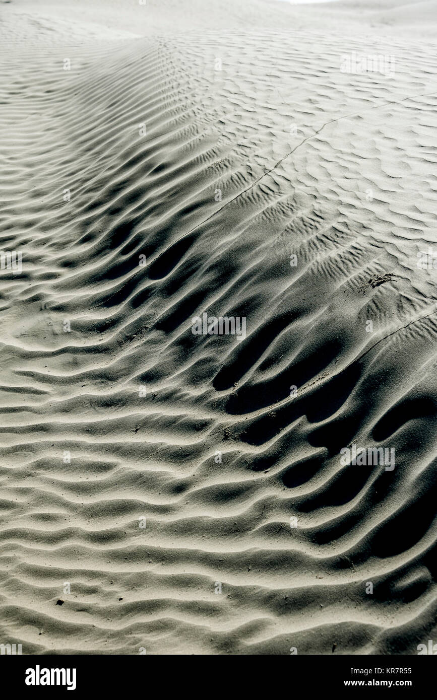Details of wind drift patterns on large sand dune at Great Sand Hills ...