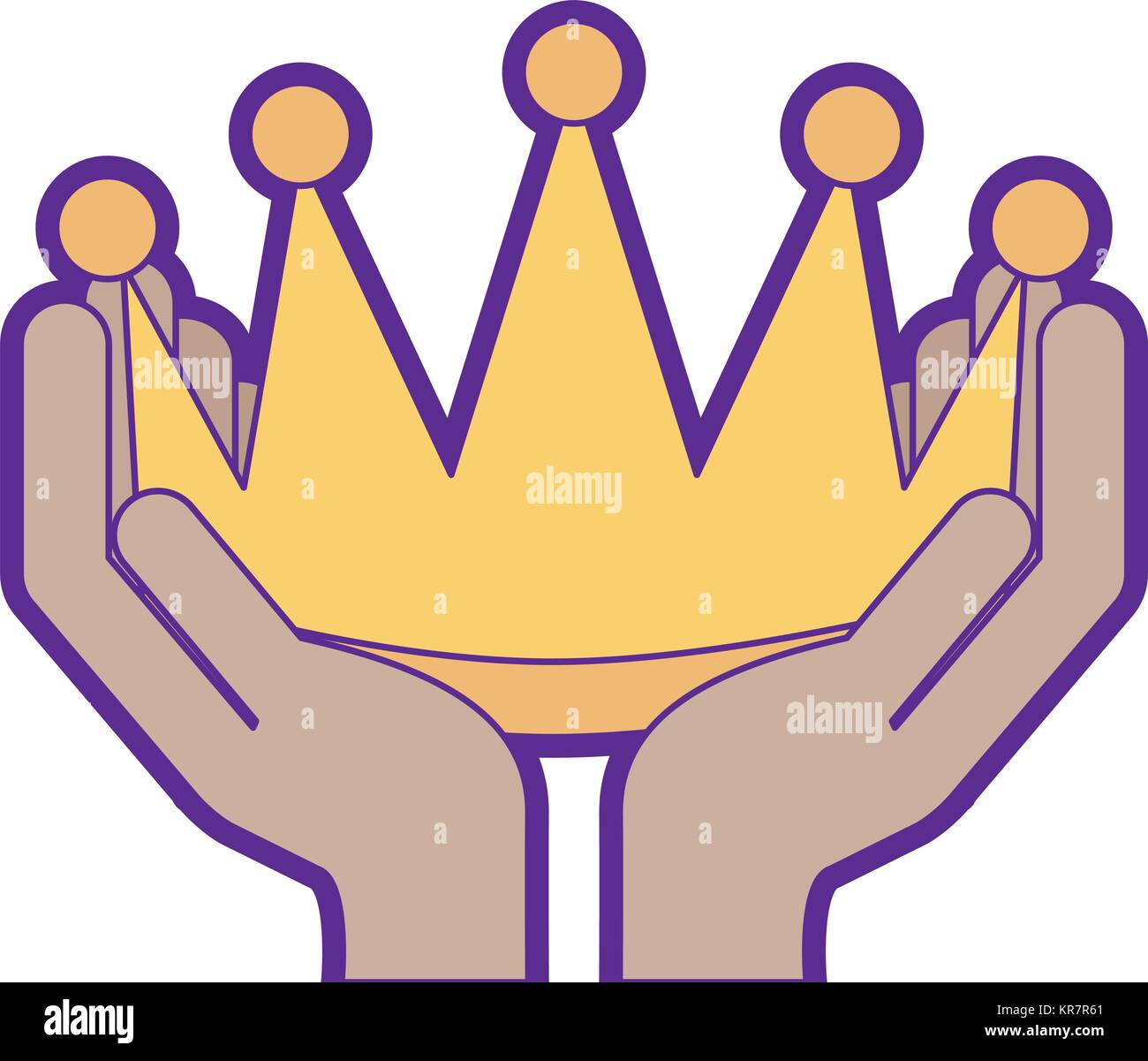 Royal hands Stock Vector Images - Alamy