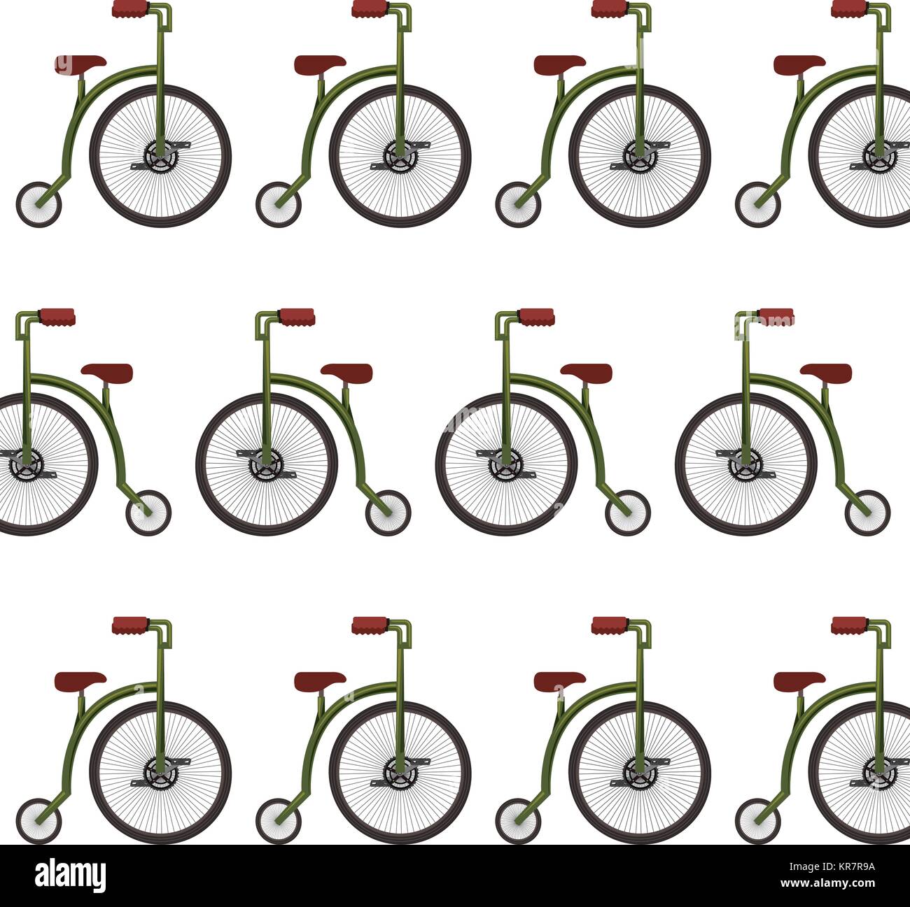 retro bicycle pattern background Stock Vector Image & Art - Alamy
