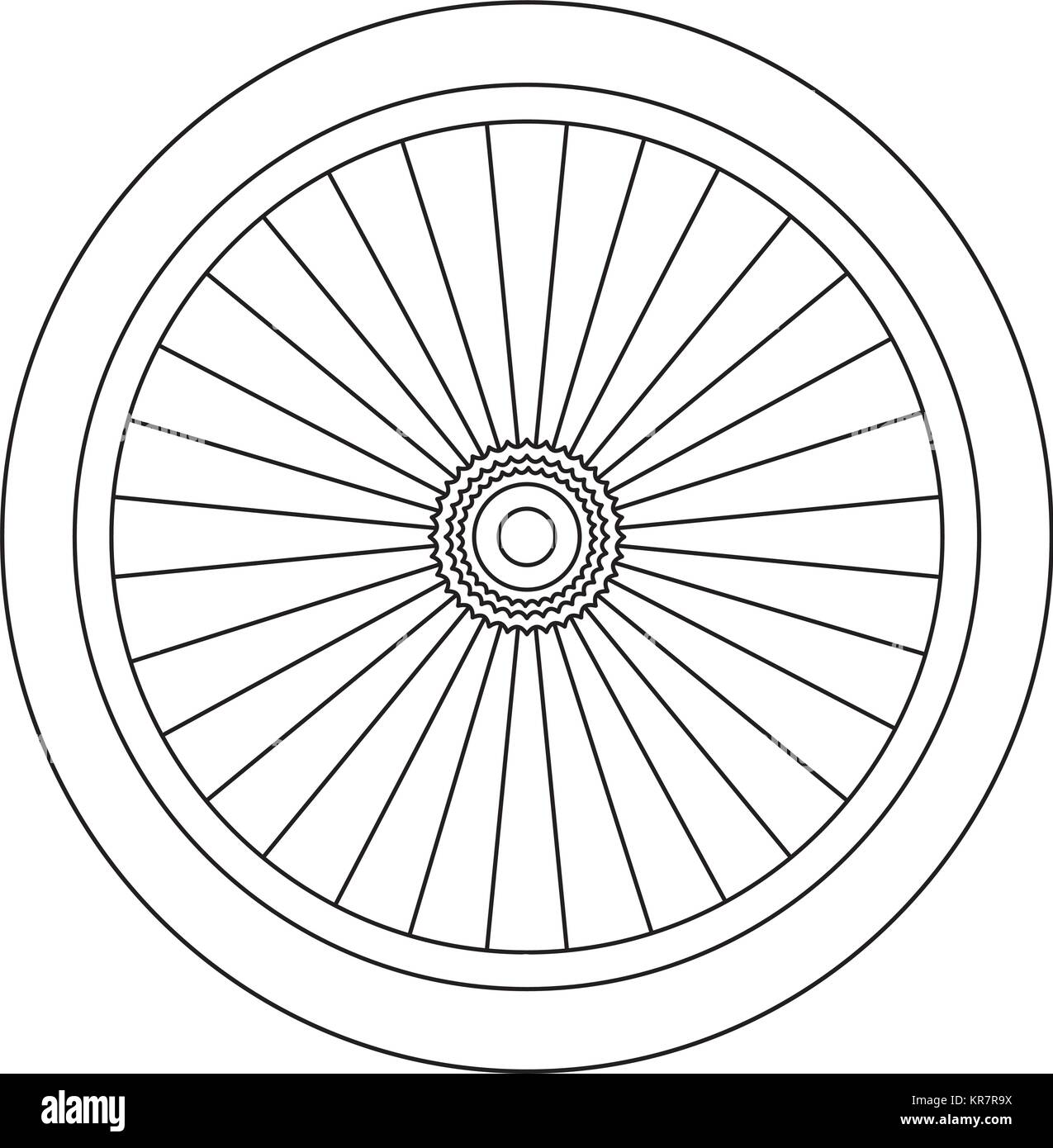 bike wheel isolated icon Stock Vector Image & Art - Alamy