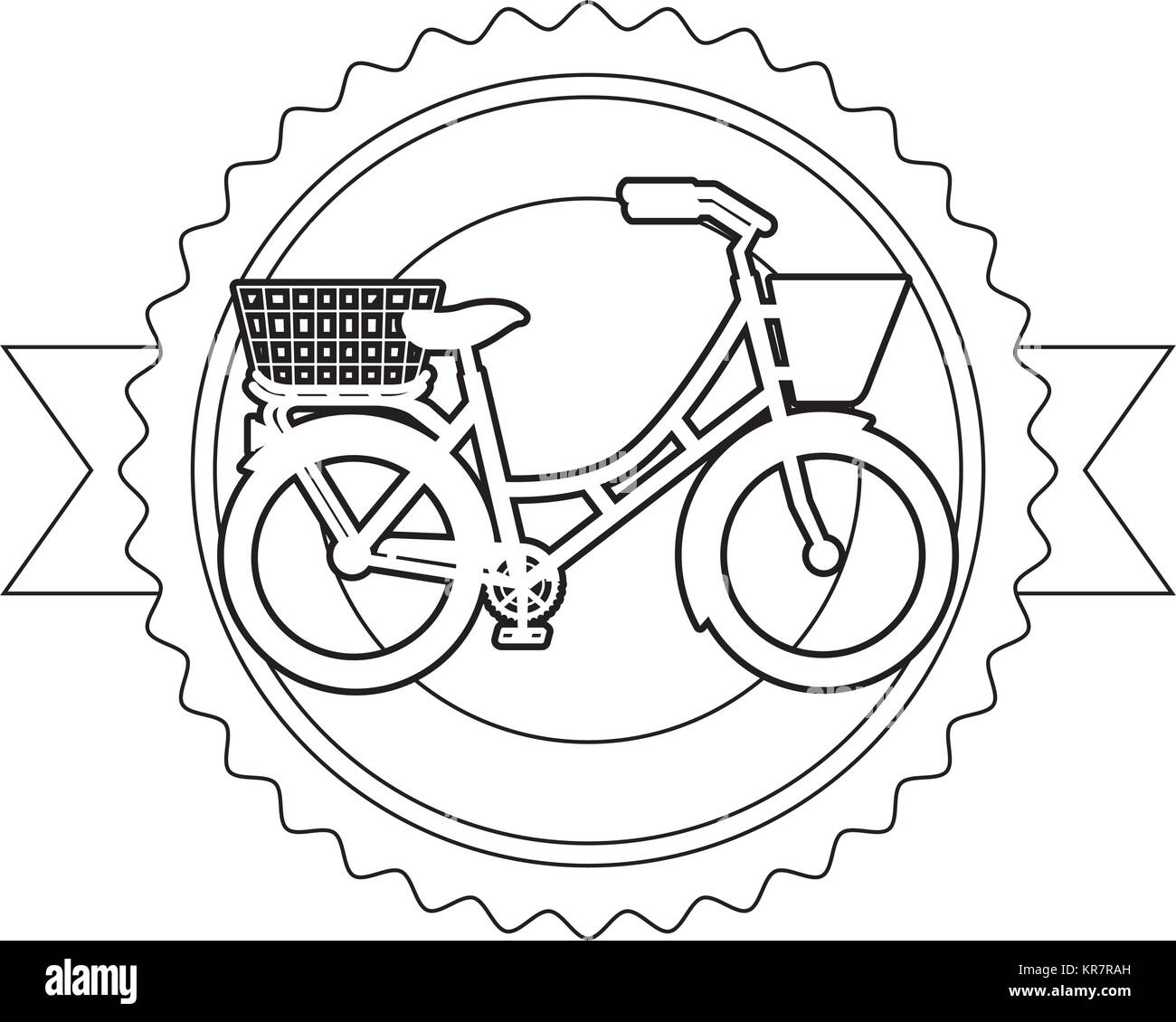 Antique bicycle emblem hi-res stock photography and images - Alamy