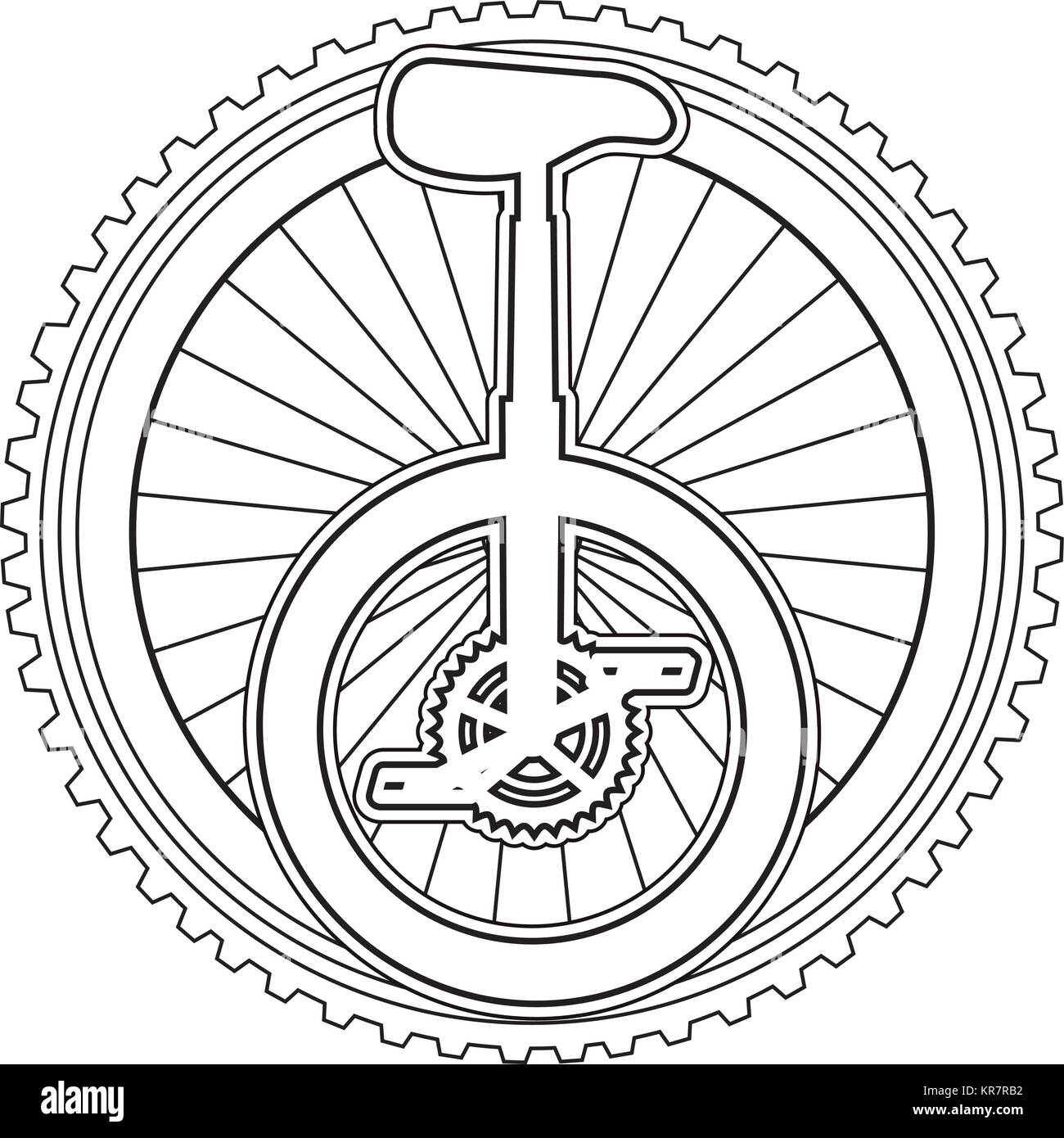 monocycle race with wheel Stock Vector Image & Art - Alamy