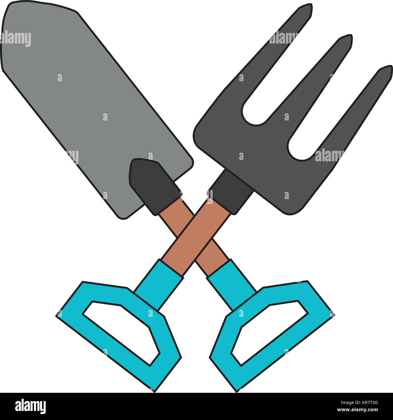 gardening shovel with rake Stock Vector Image & Art - Alamy