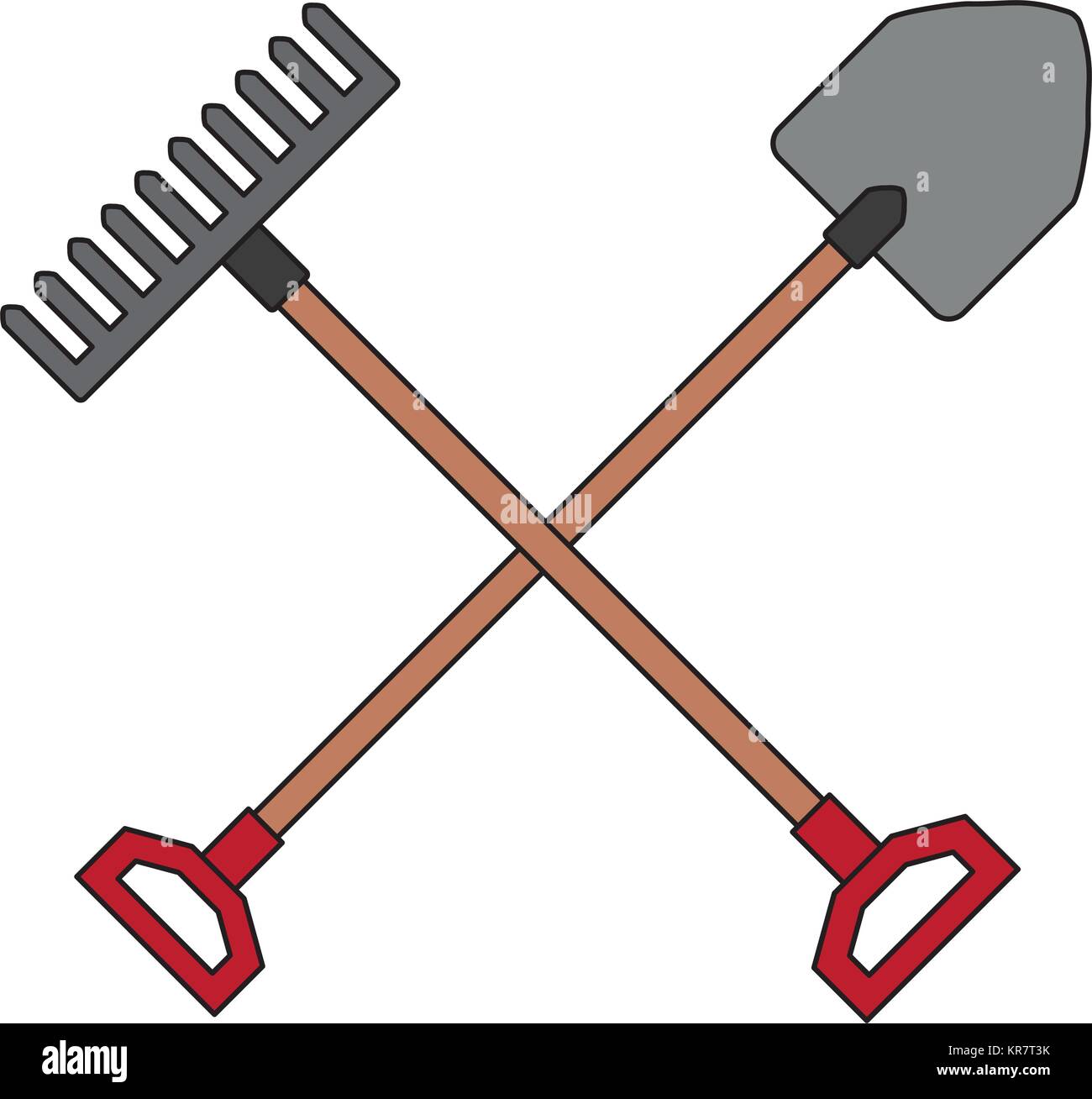 gardening shovel with rake Stock Vector Image & Art - Alamy