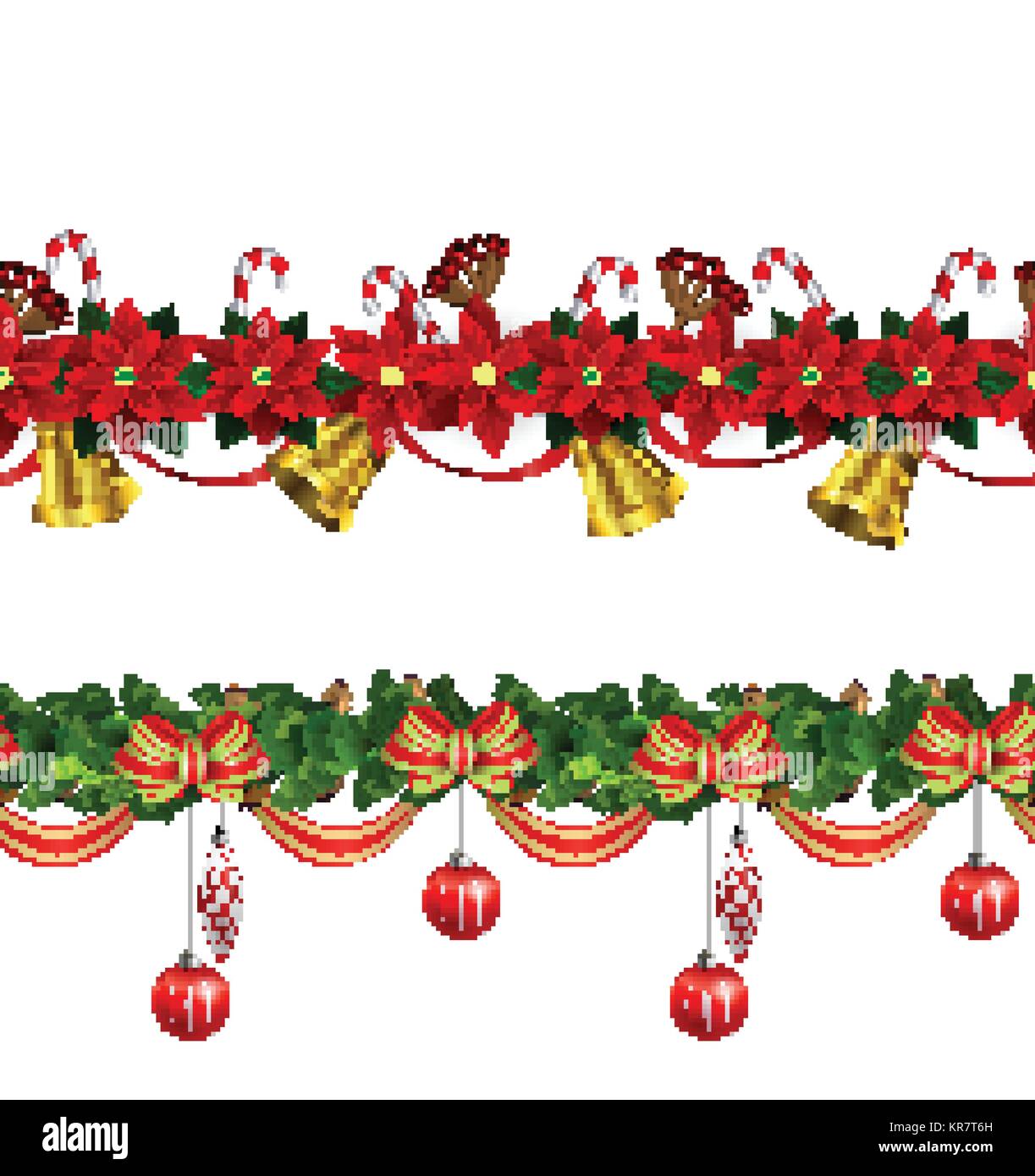 Vector Christmas Border Stock Vector Image & Art - Alamy