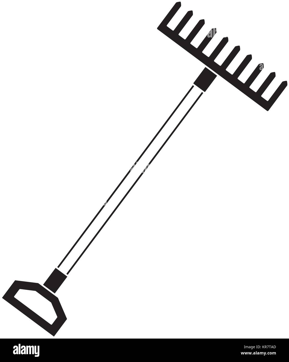gardening rake isolated icon Stock Vector Image & Art - Alamy