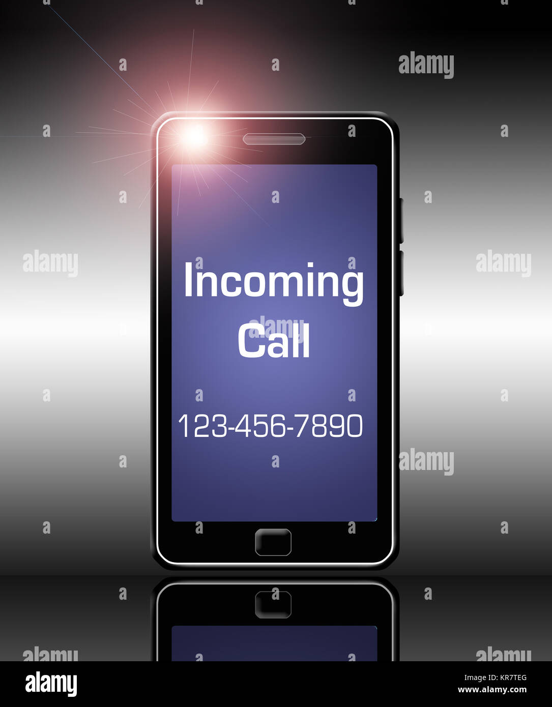 Cell phone functions that support handicapped people. Lights up when ...