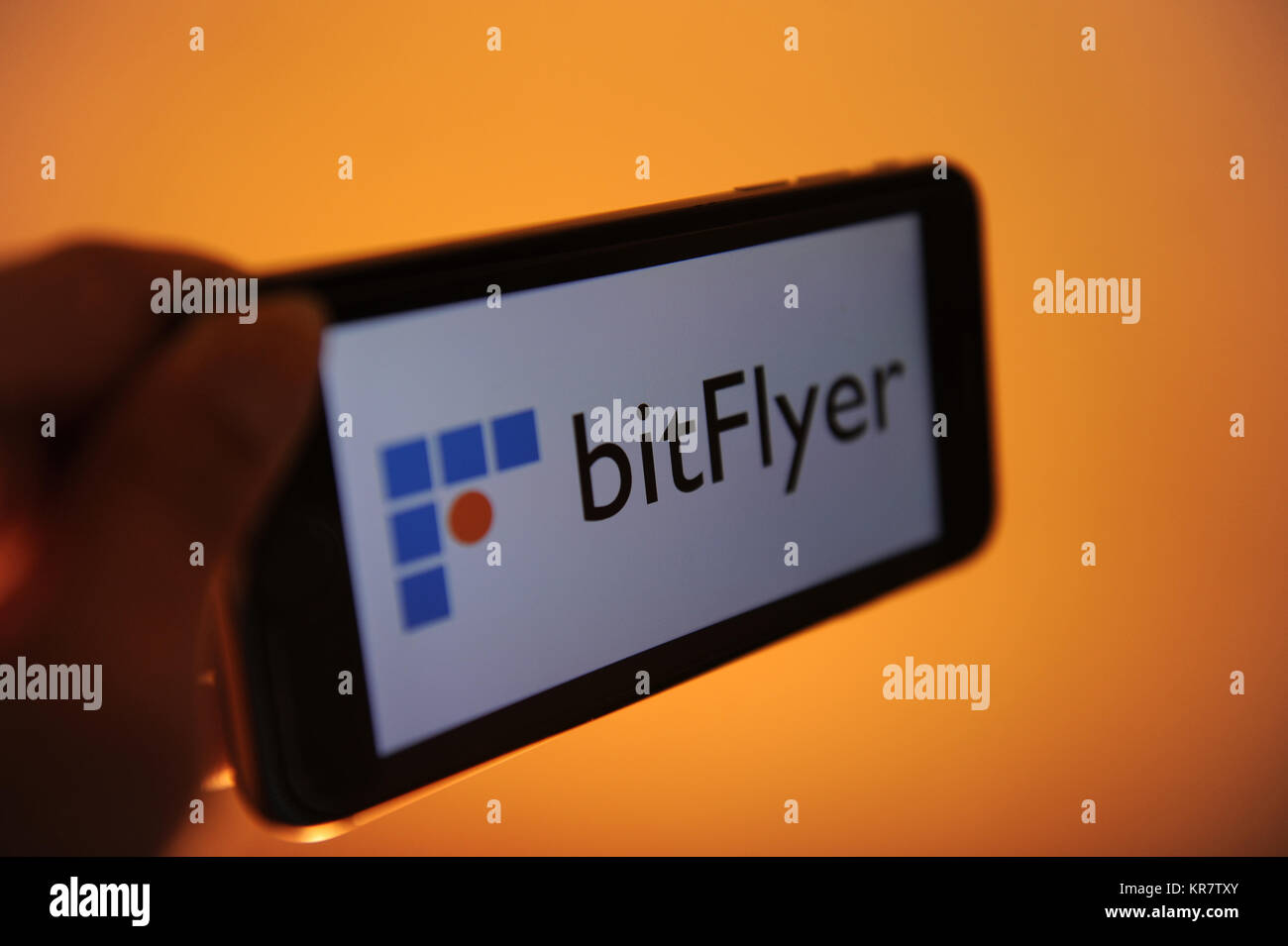 bitFlyer logo on a phone Stock Photo - Alamy