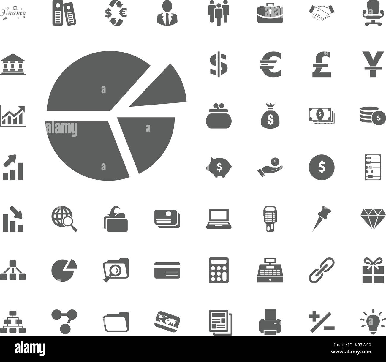 Diagram percentage icon. money and finance icon set, vector icon Stock ...