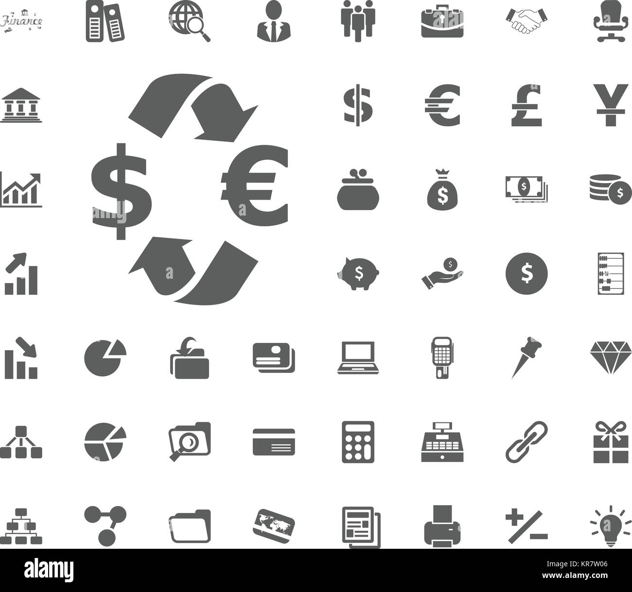 Currency exchange icon. money and finance icon set, vector icon Stock ...