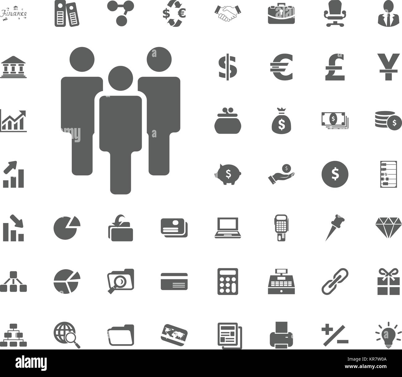 Meeting point, gathering point icon. money and finance icon set, vector ...