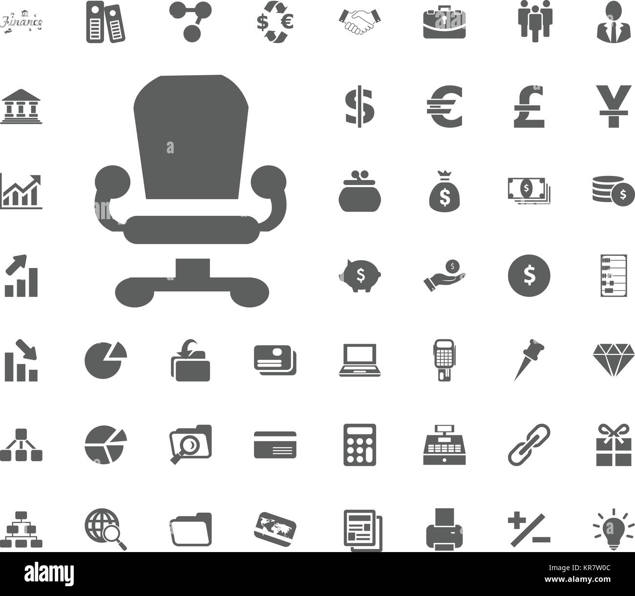 Office chair icon. money and finance icon set, vector icon Stock Vector ...