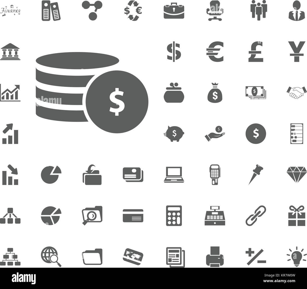 Coins icon. money and finance icon set, vector icon Stock Vector Image ...