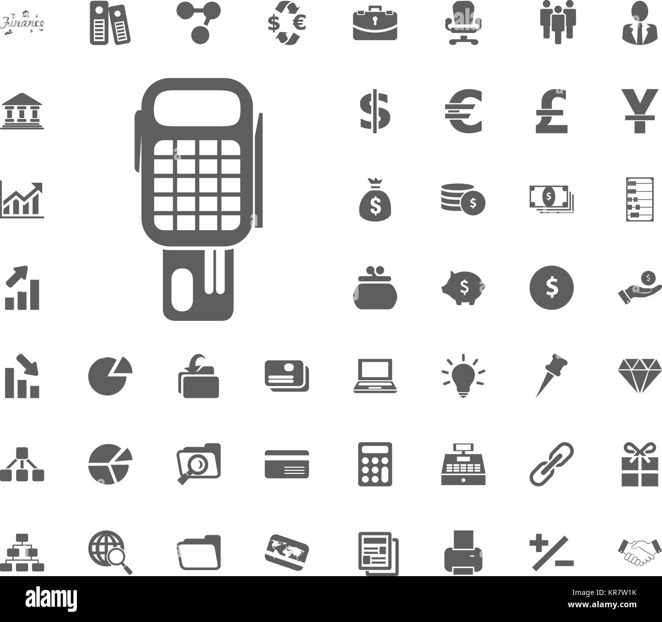 Bank terminal icon set Black and White Stock Photos & Images - Alamy
