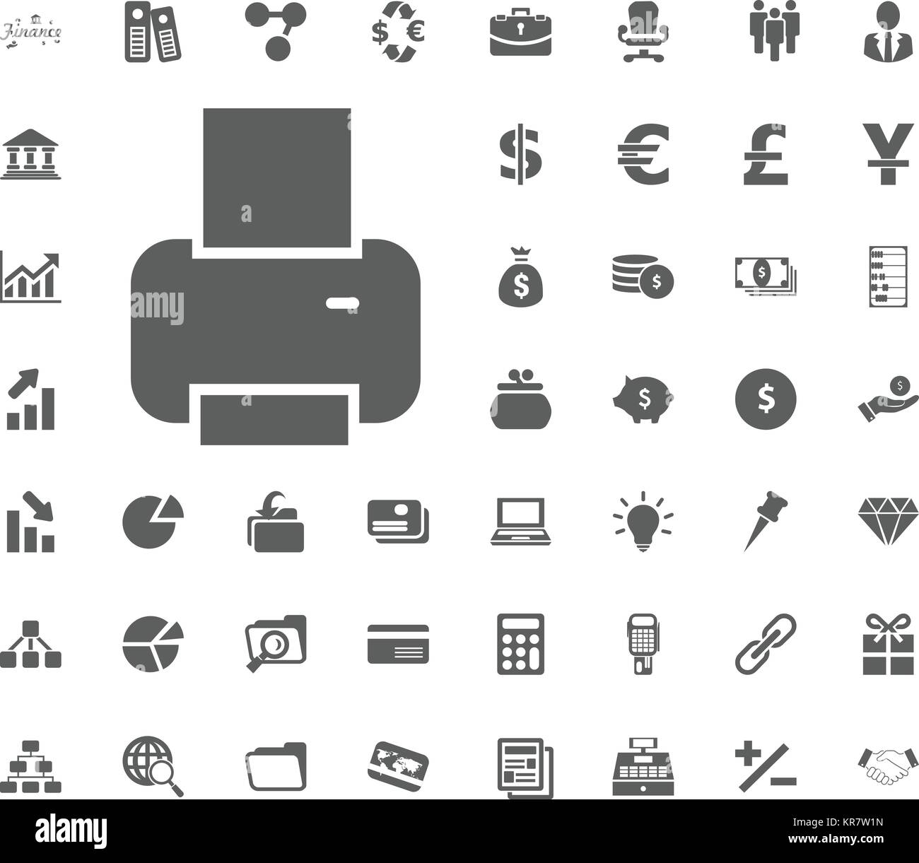 Printer icon. money and finance icon set, vector icon Stock Vector ...