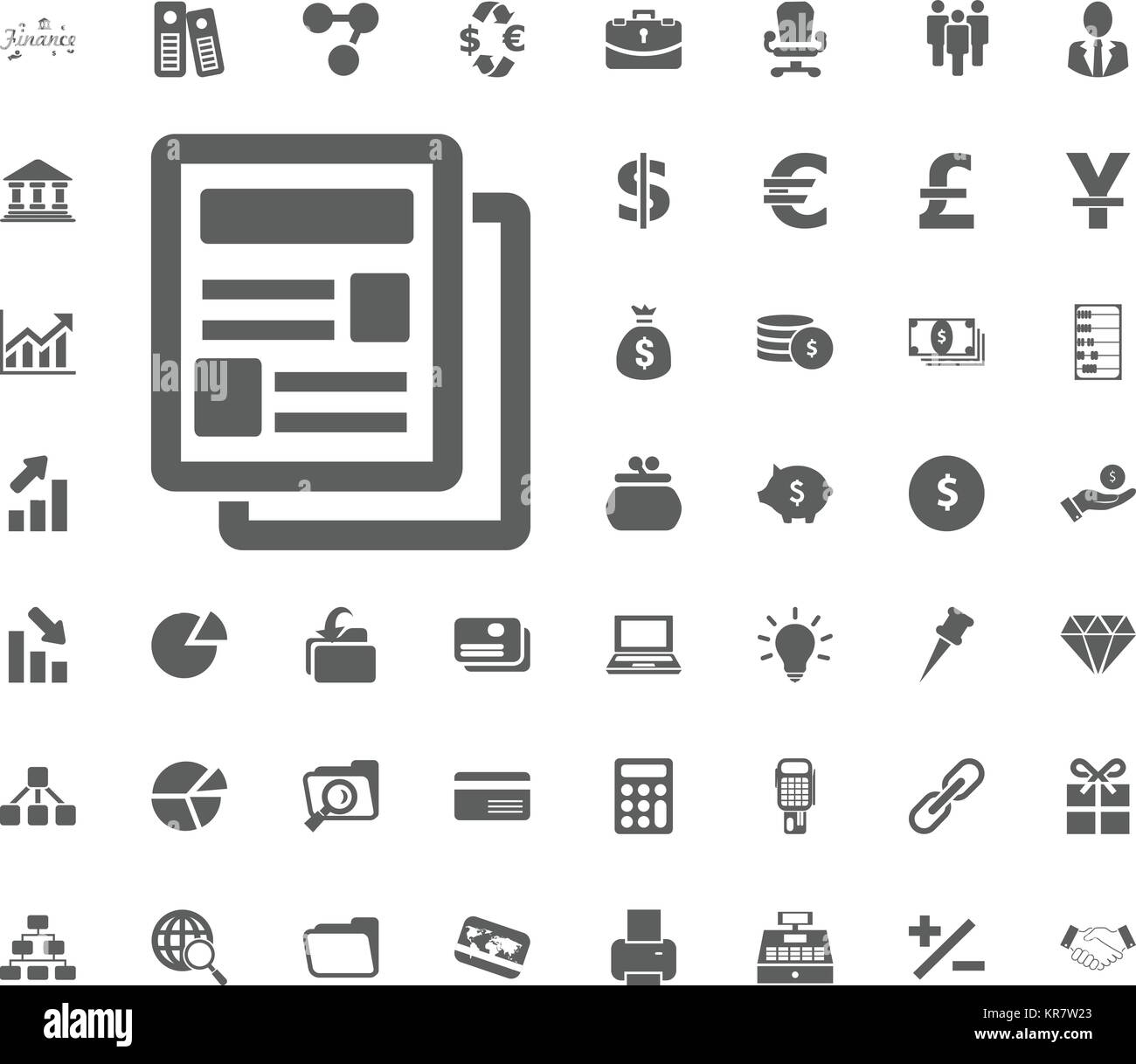 Newspaper icon. money and finance icon set, vector icon Stock Vector ...