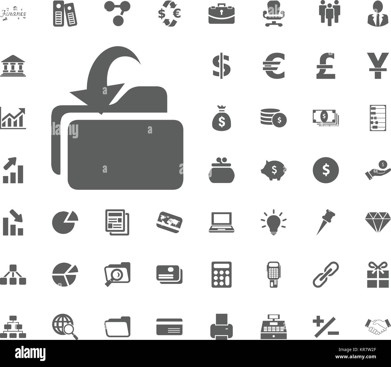 Folder incoming icon. money and finance icon set, vector icon Stock ...