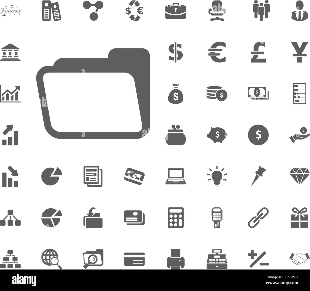 Folder icon. money and finance icon set, vector icon Stock Vector Image ...