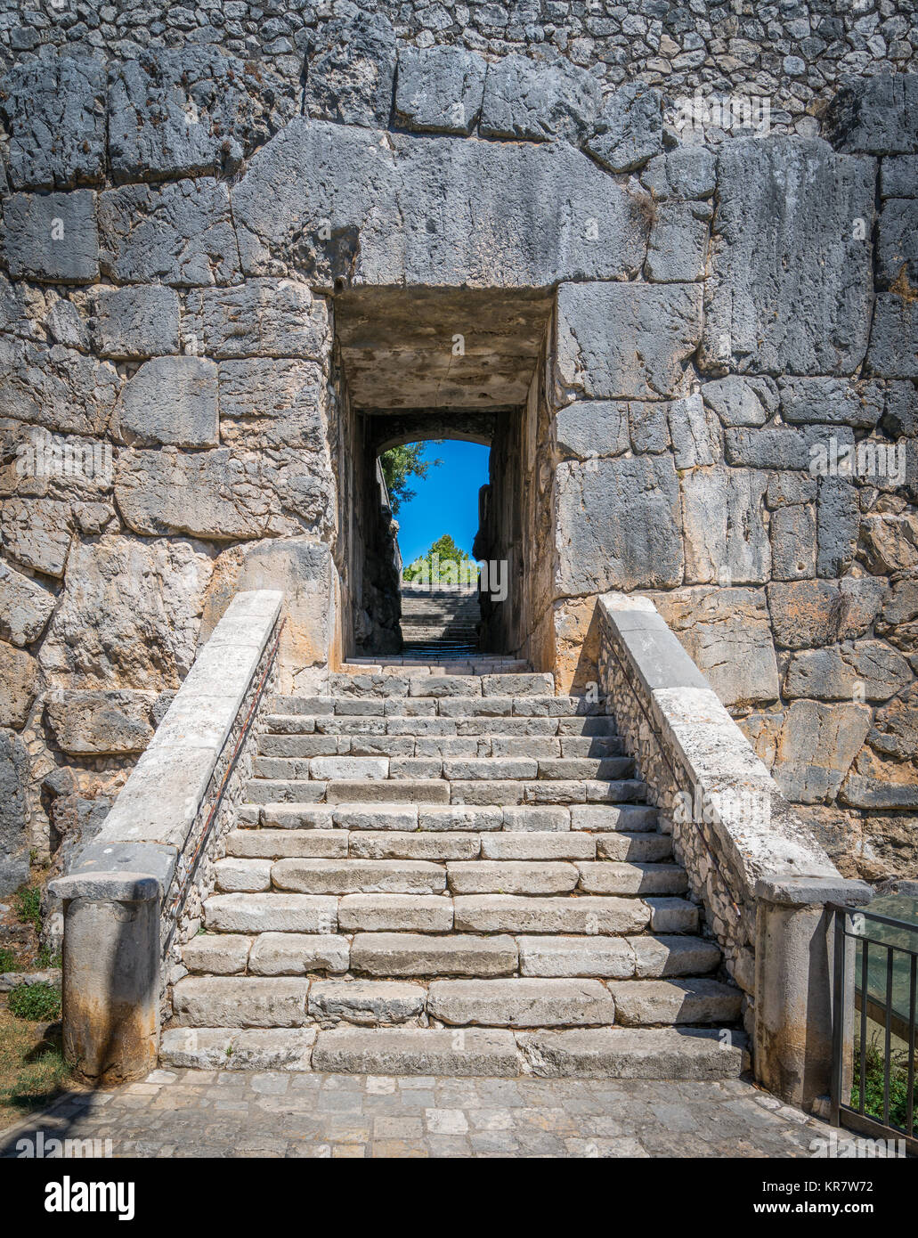 Megalithic walls in Alatri acropolis, province of Frosinone, Lazio ...