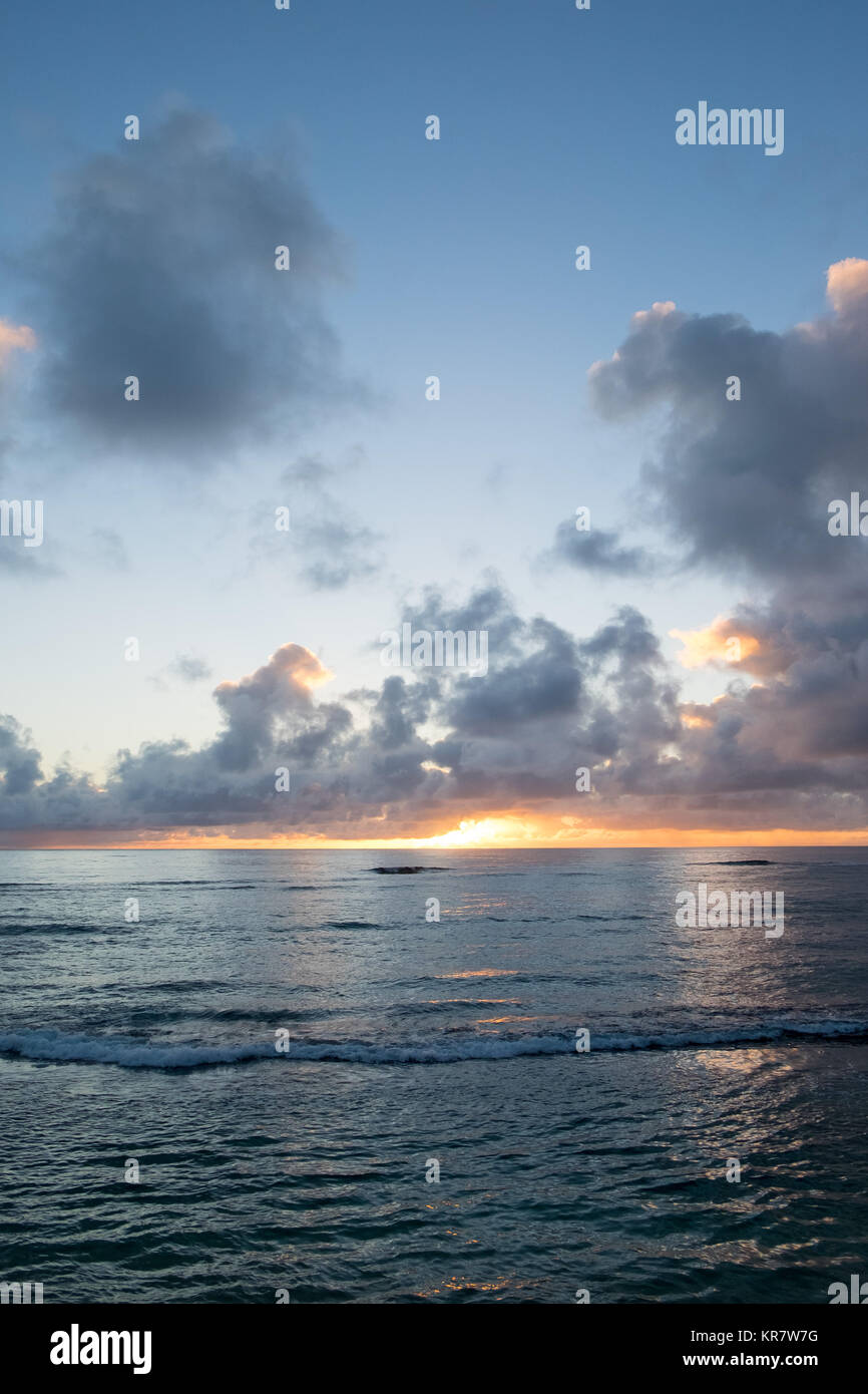 Beautiful Hawaiin Beach at Sunrise Stock Photo - Alamy