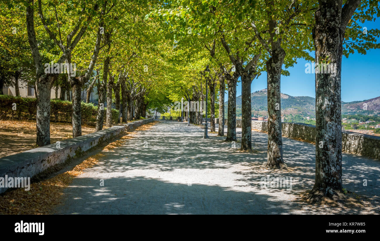 Scenic path in Alatri acropolis, province of Frosinone, Lazio, central ...
