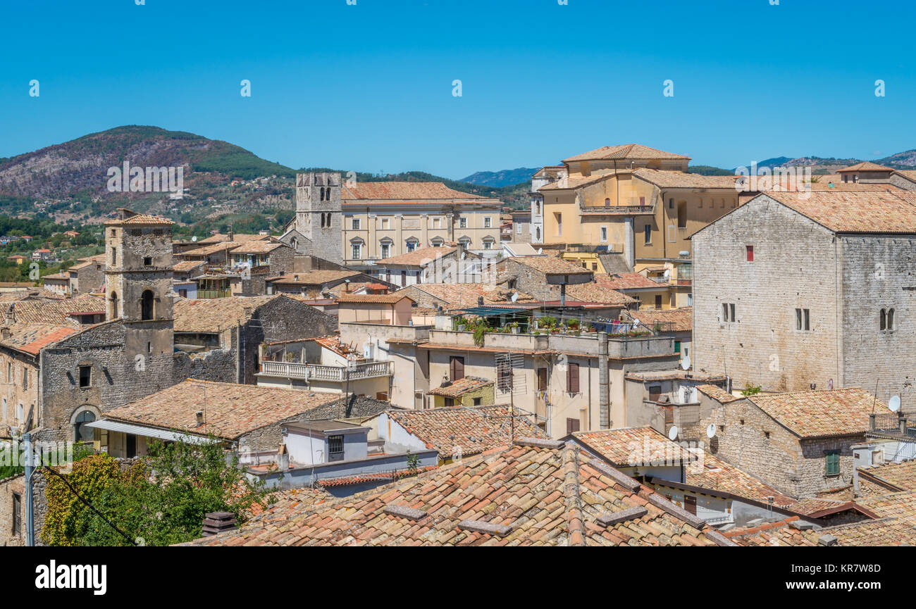 Panoramic sight from Alatri acropolis, province of Frosinone, Lazio ...