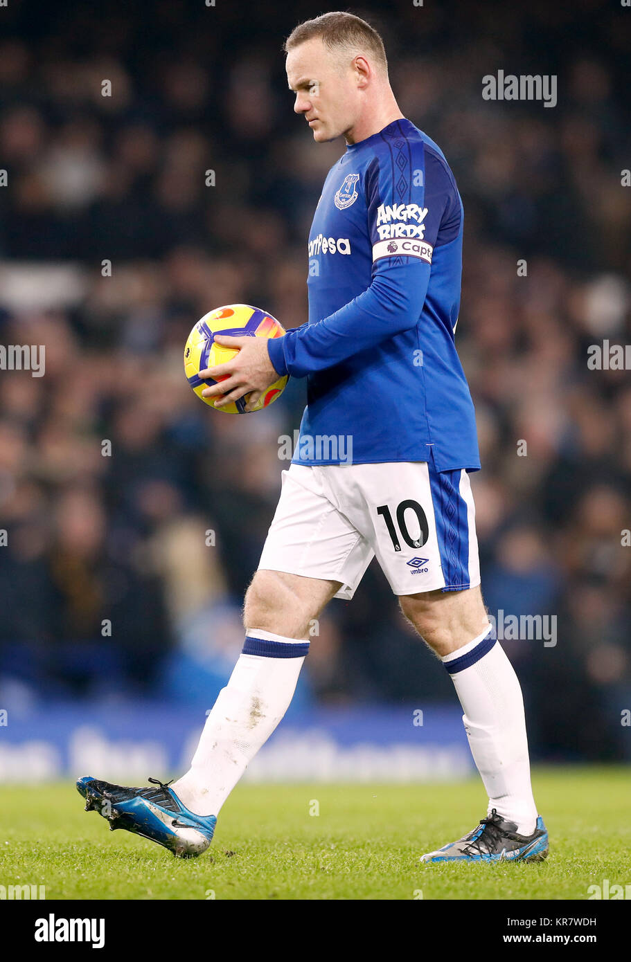 Everton's Wayne Rooney during the Premier League match at Goodison Park ...