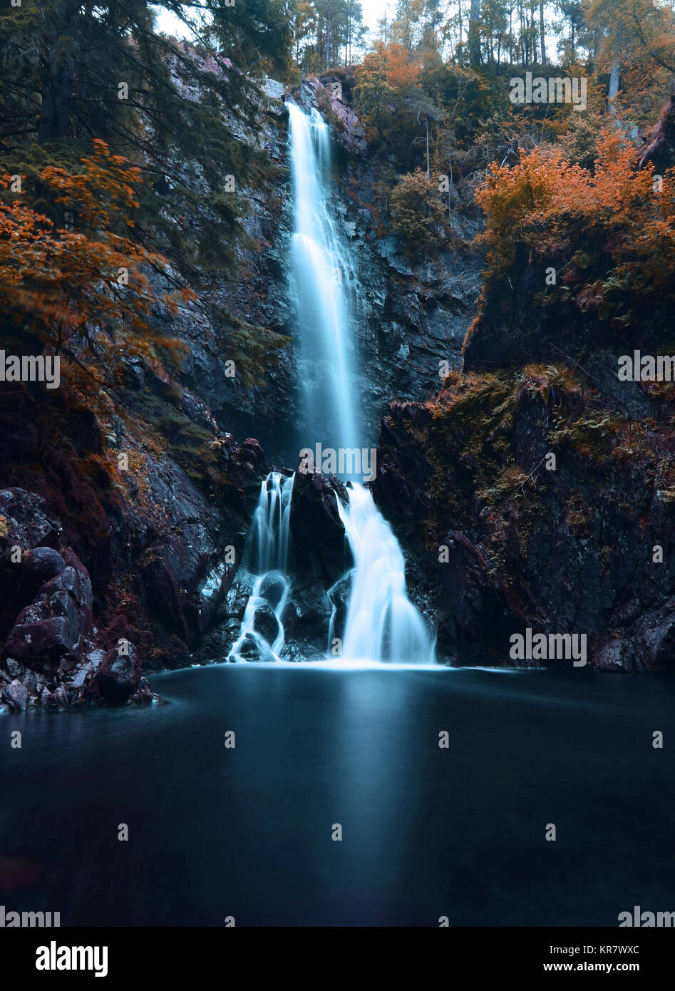 Plodda falls and river hi-res stock photography and images - Alamy