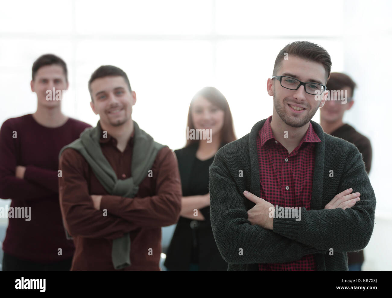closeup portrait of successful business team Stock Photo - Alamy