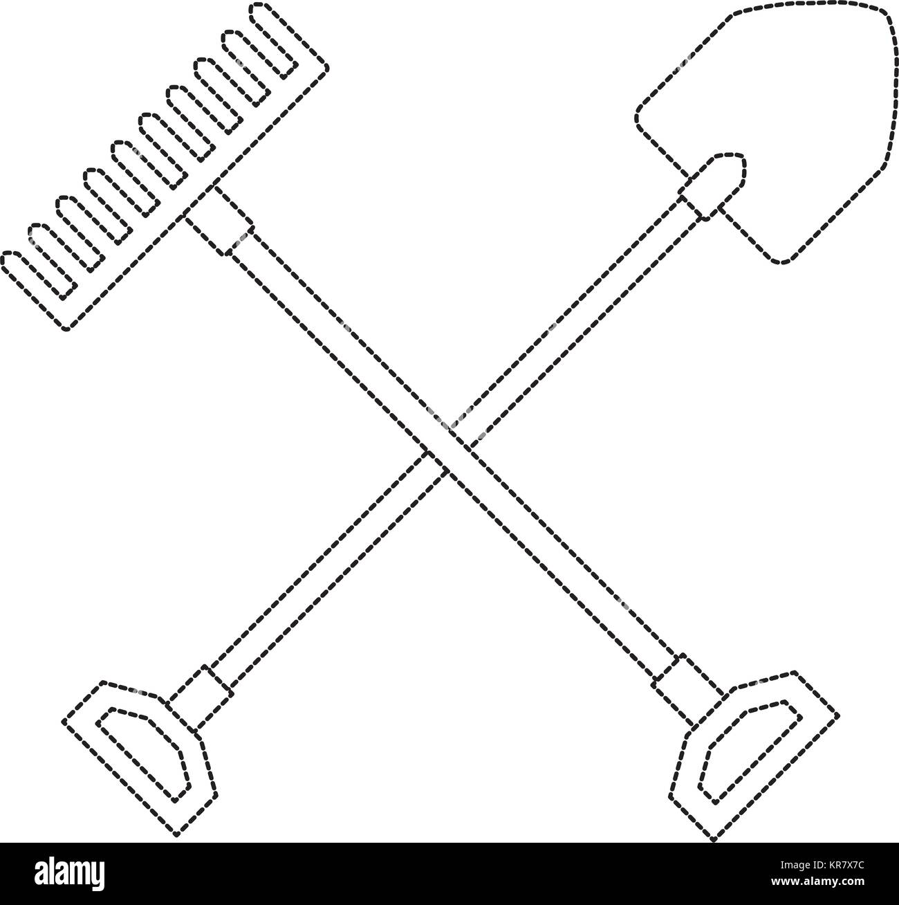 gardening shovel with rake Stock Vector Image & Art - Alamy