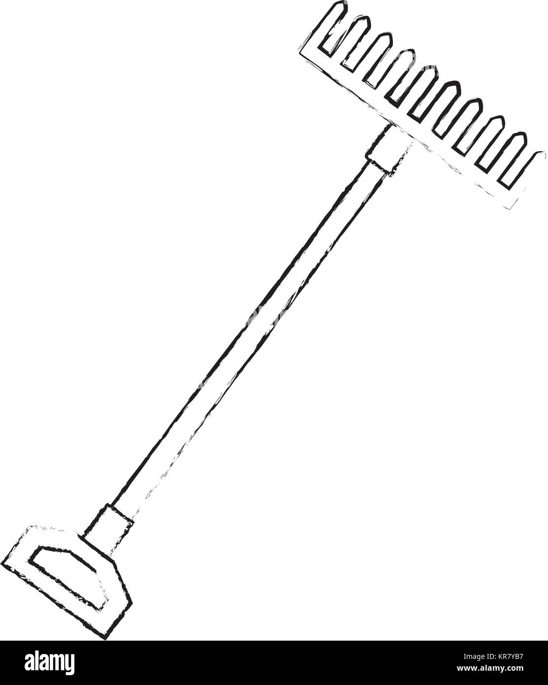 gardening rake isolated icon Stock Vector Image & Art - Alamy