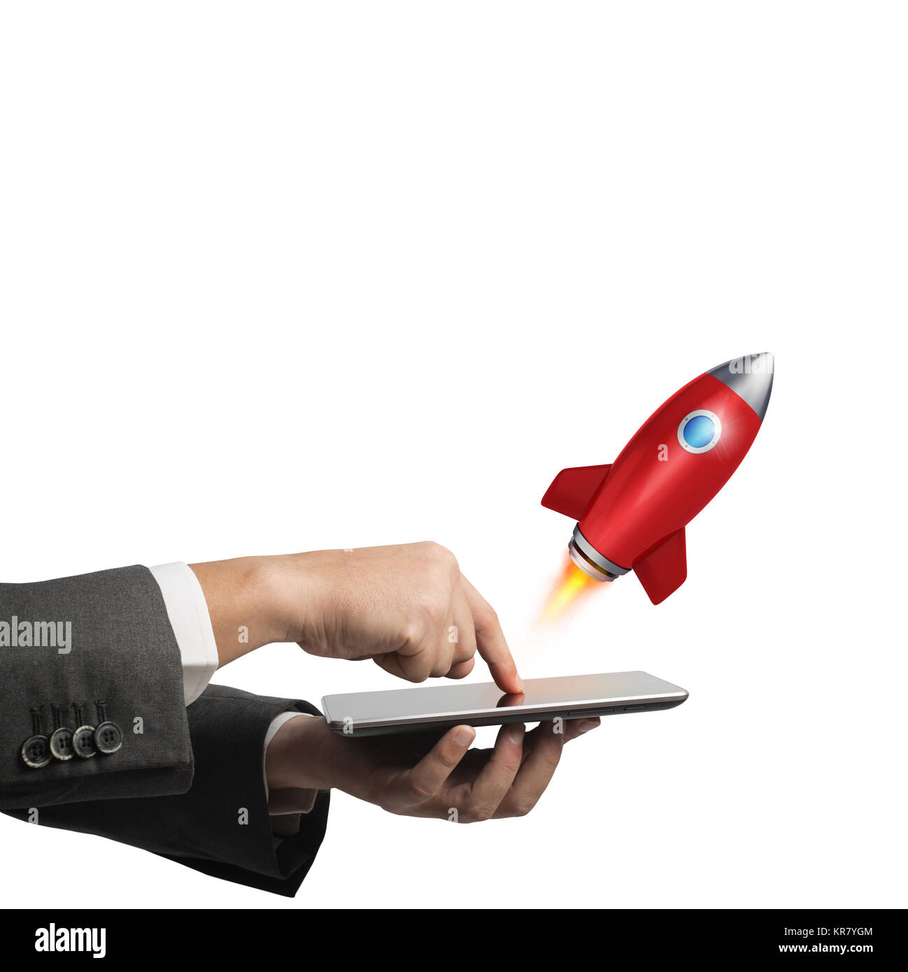 Startup working enterprise. 3D rendering Stock Photo - Alamy