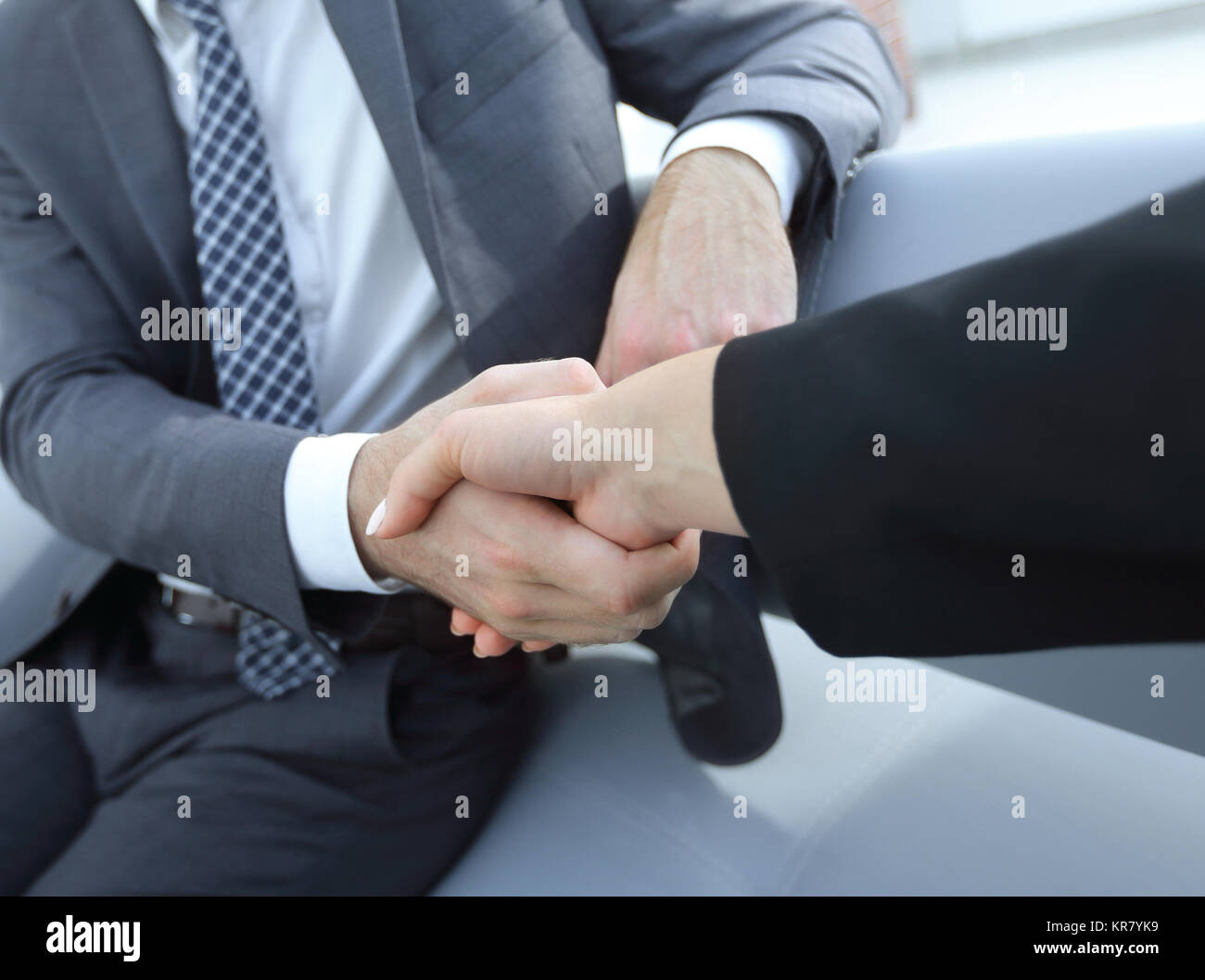 Business handshake ,congratulations or Partnership concept Stock Photo ...