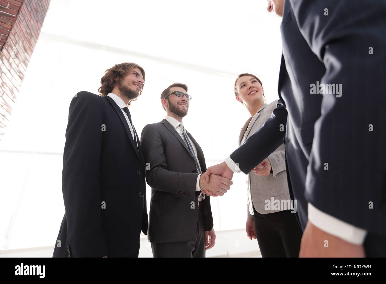 business people handshaking after good deal Stock Photo - Alamy