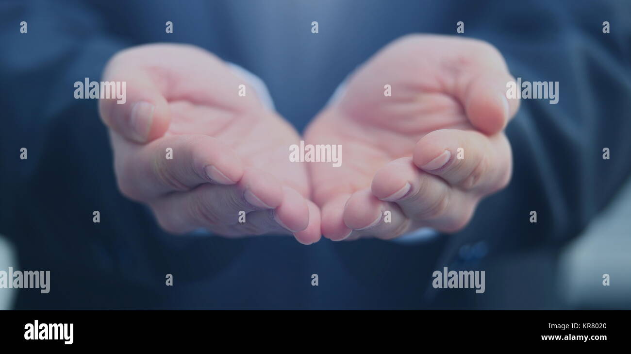 Businessman give you secret about successful business. Giving and ...