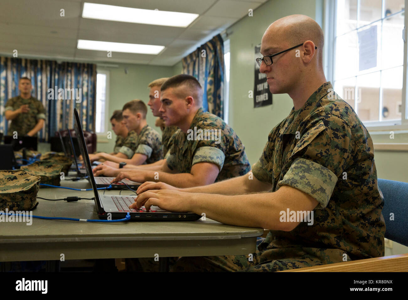 U.S. Marines with 3rd Marine Regiment demonstrate how to use a Tactical ...