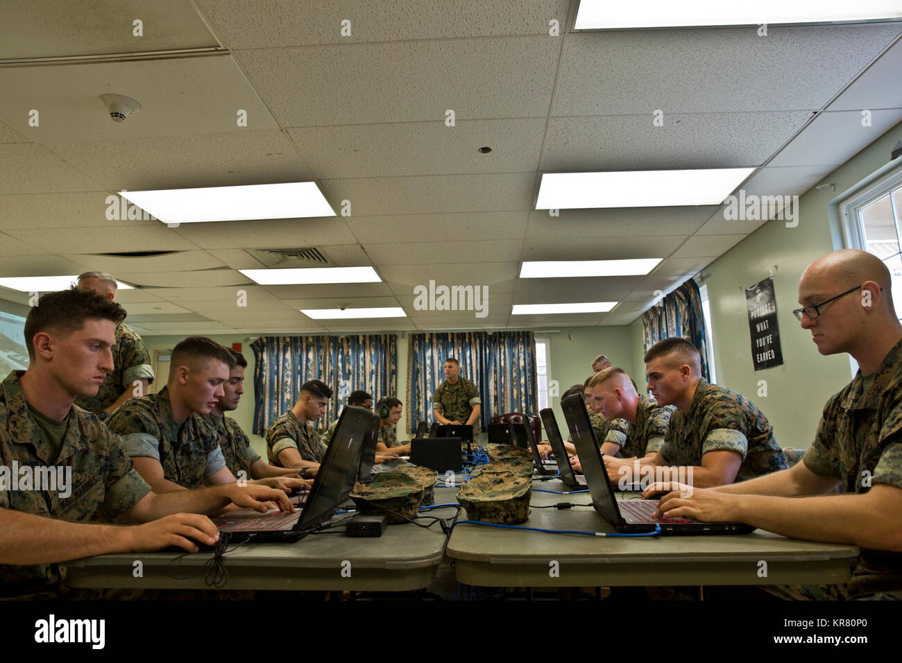 U.S. Marines with 3rd Marine Regiment demonstrate how to use a Tactical ...