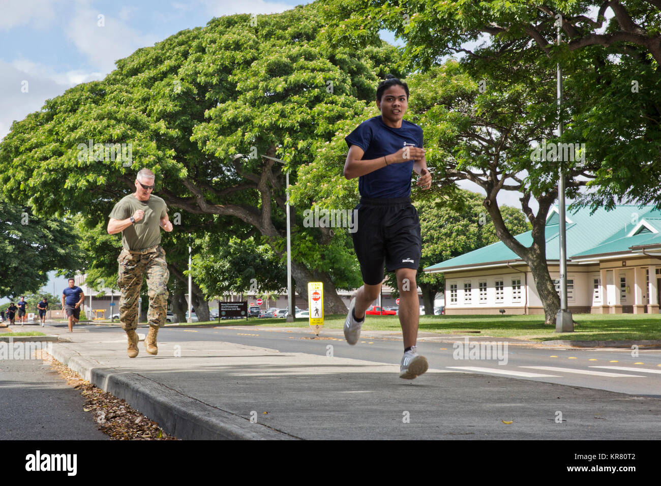 U.S. Marine Corps Brig. Gen. Christopher J. Mahoney, left, director ...