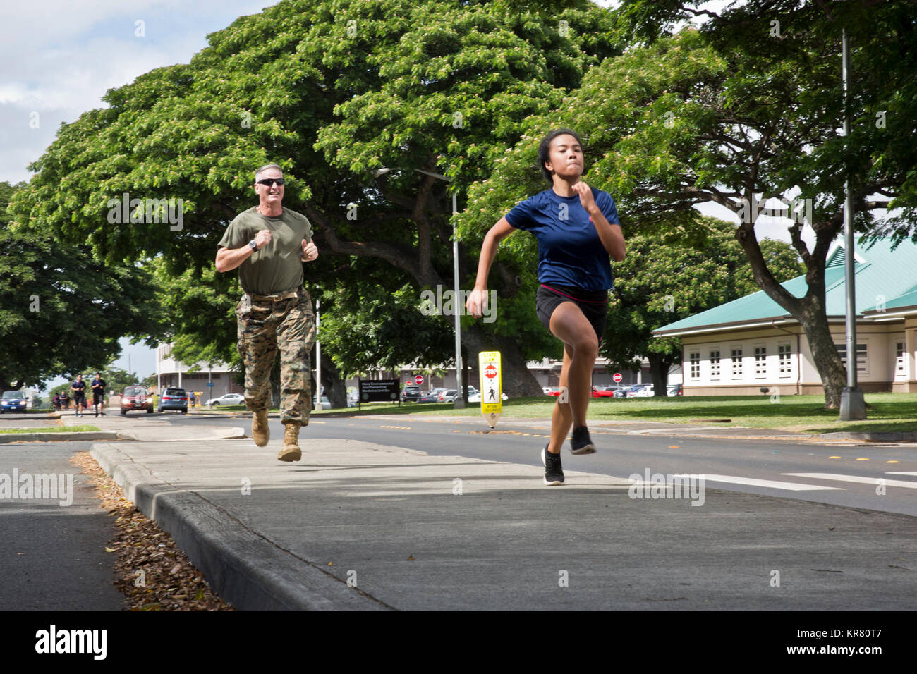 U.S. Marine Corps Brig. Gen. Christopher J. Mahoney, left, director ...