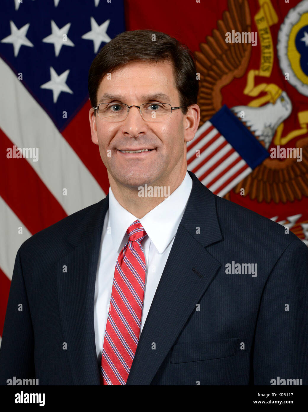 Secretary of the Army, Dr. Mark T. Esper, poses for his official ...