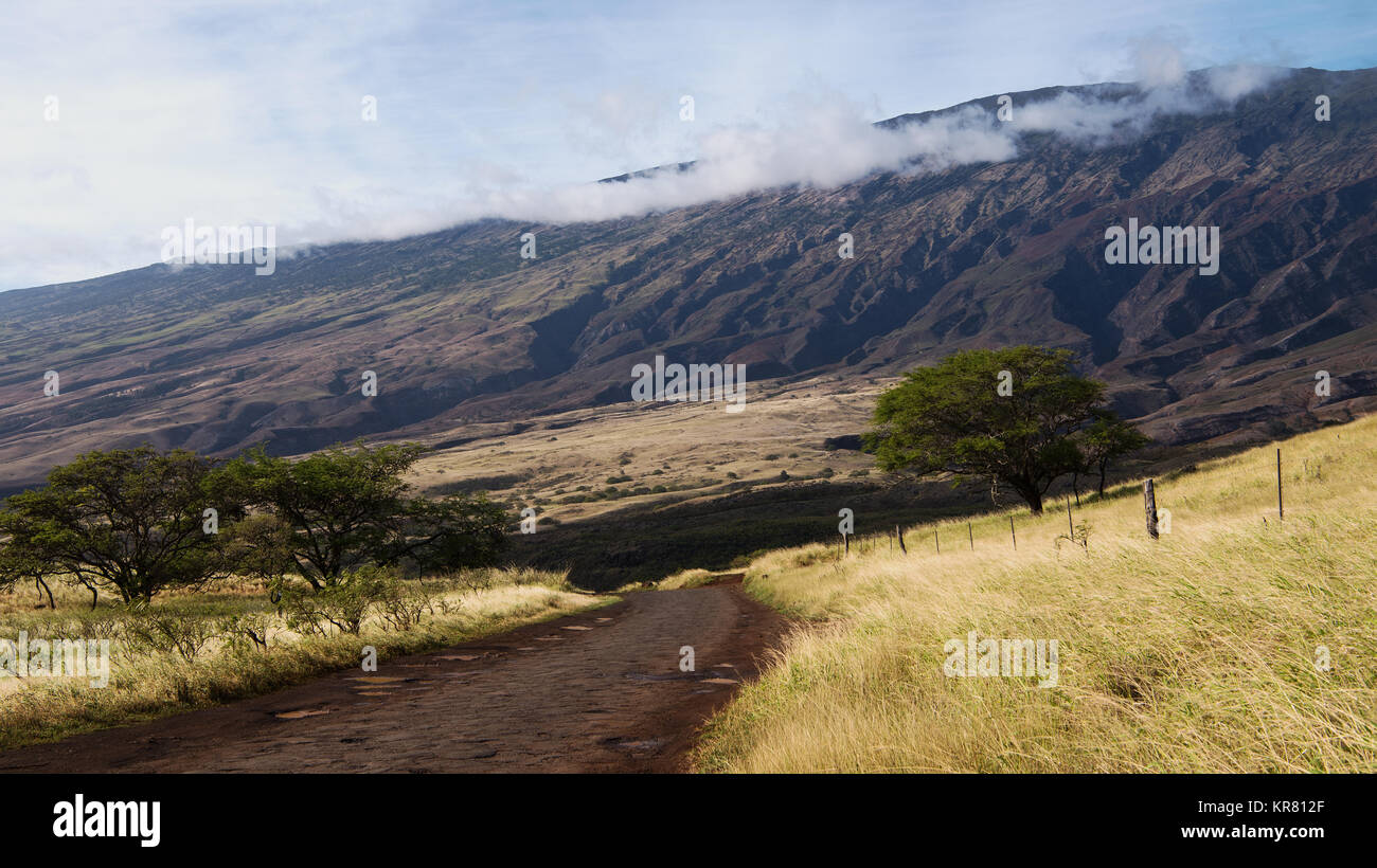 Scenic view on route 31, the Piilani Highway near Kaupo, Maui Stock ...