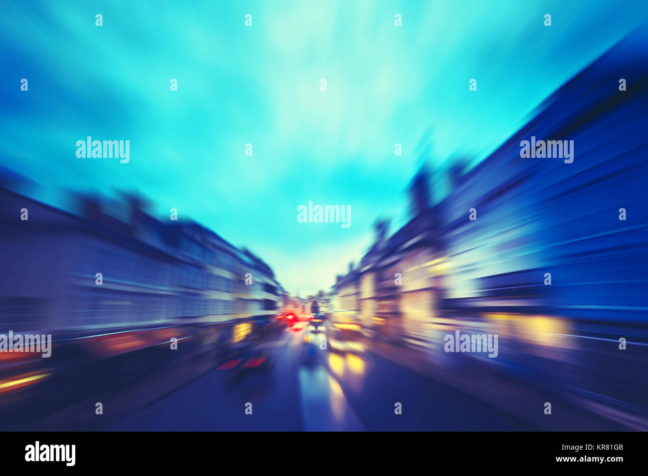 Abstract image of night traffic light in the city Stock Photo - Alamy