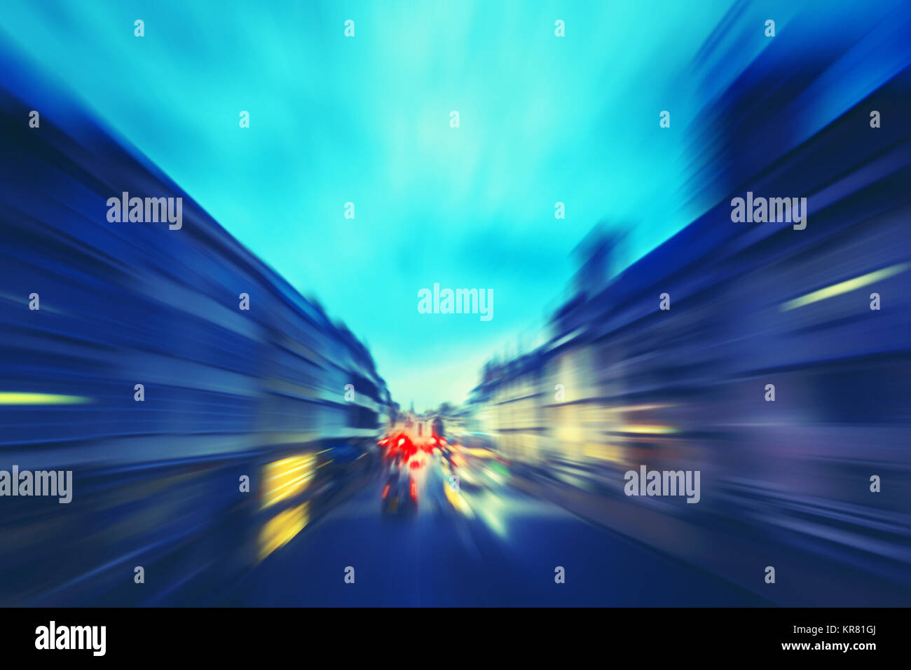 Abstract image of night traffic light in the city Stock Photo - Alamy