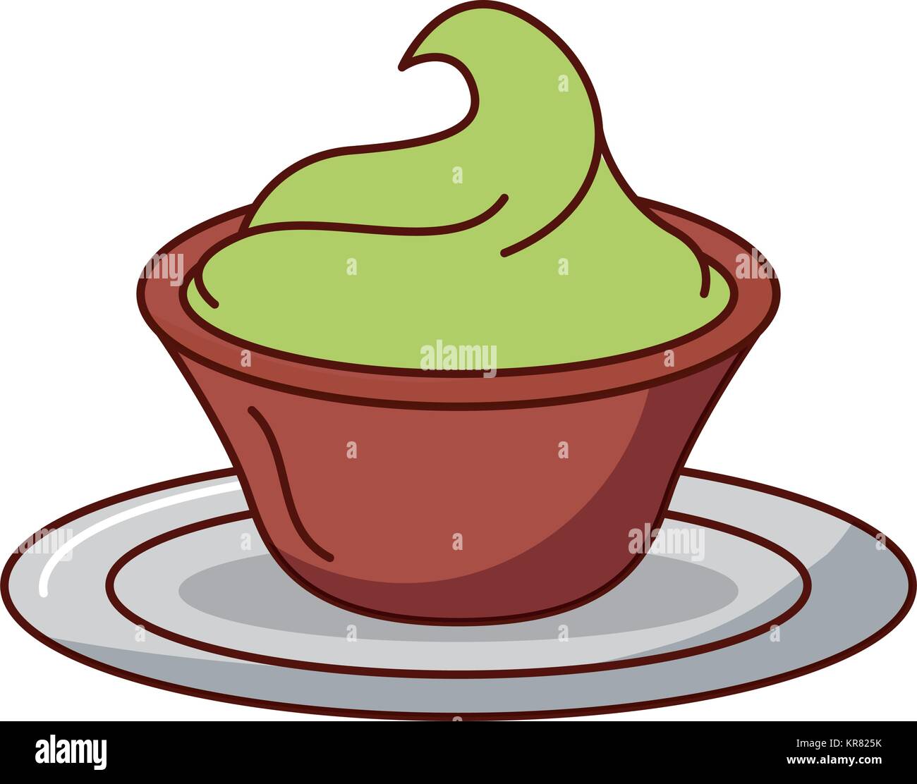 delicious guacamole sauce icon Stock Vector Image & Art - Alamy