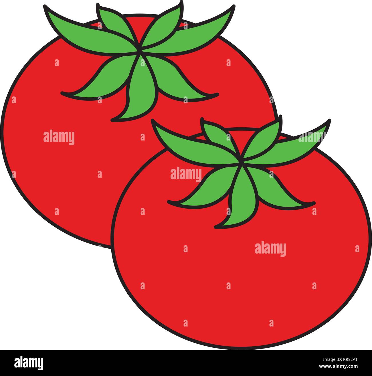 fresh tomatoes isolated icon Stock Vector Image & Art - Alamy